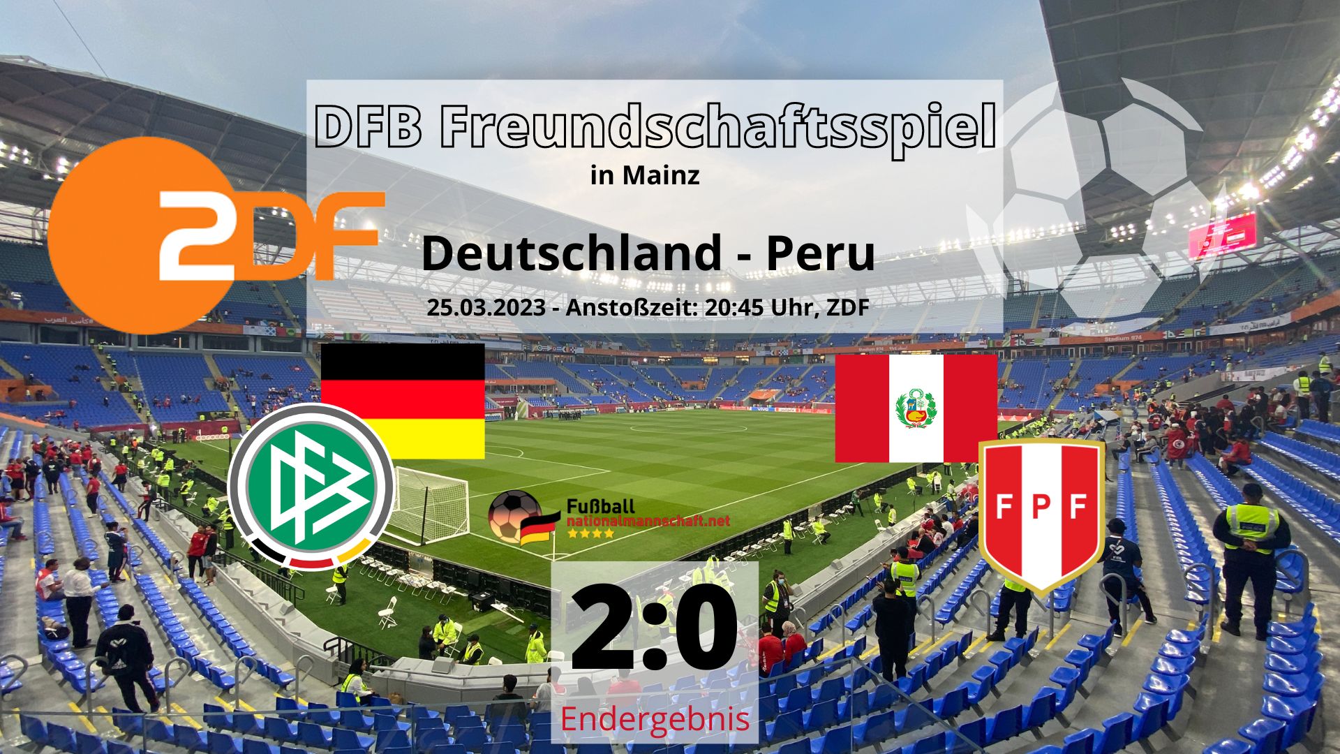 Fußball Heute Im Zdf Live Länderspiel Deutschland Gegen Peru 2 0