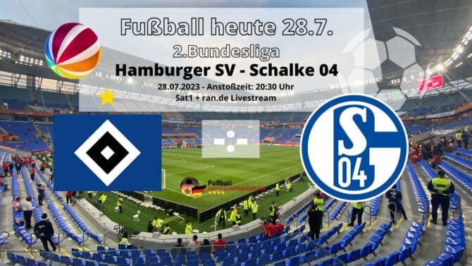 Fußball Heute Live Sat1 2 Bundesliga Hsv Gegen Schalke 04 3 3