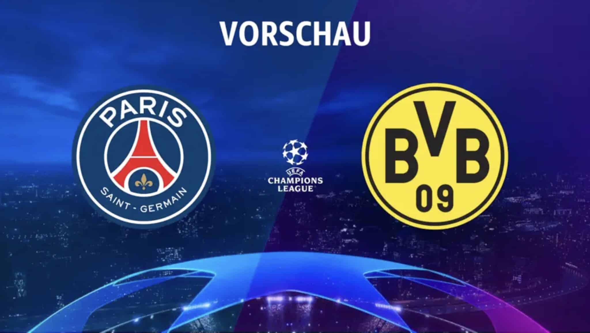 Fußball heute Champions League : Wo läuft PSG - BVB Champions im TV?