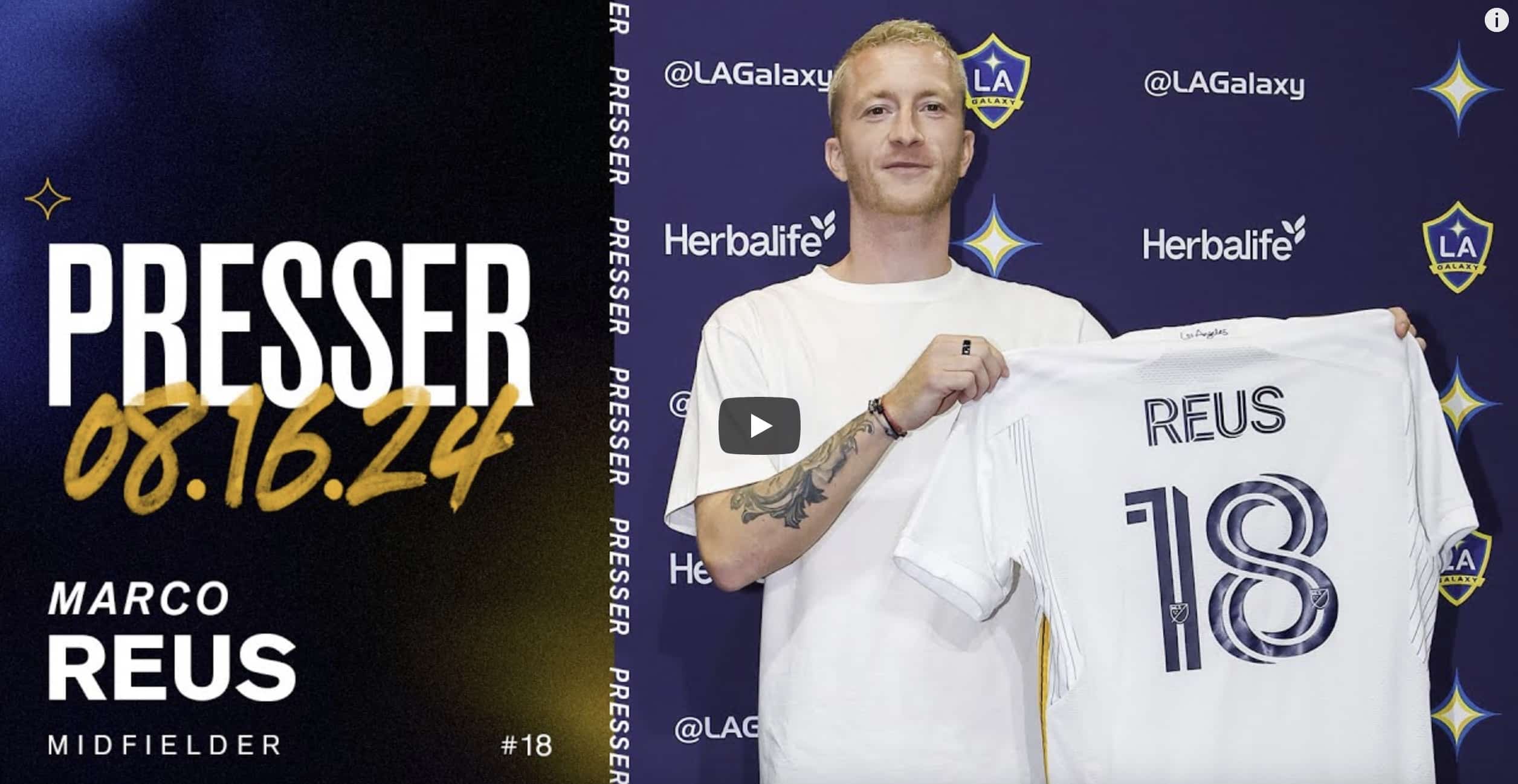 Marco Reus wechselt zu Galaxy LA und will den Titel